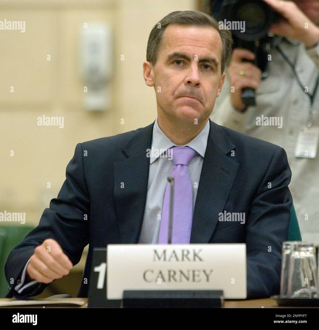 Bank of Canada Governor Mark Carney prepares for his appearance before ...