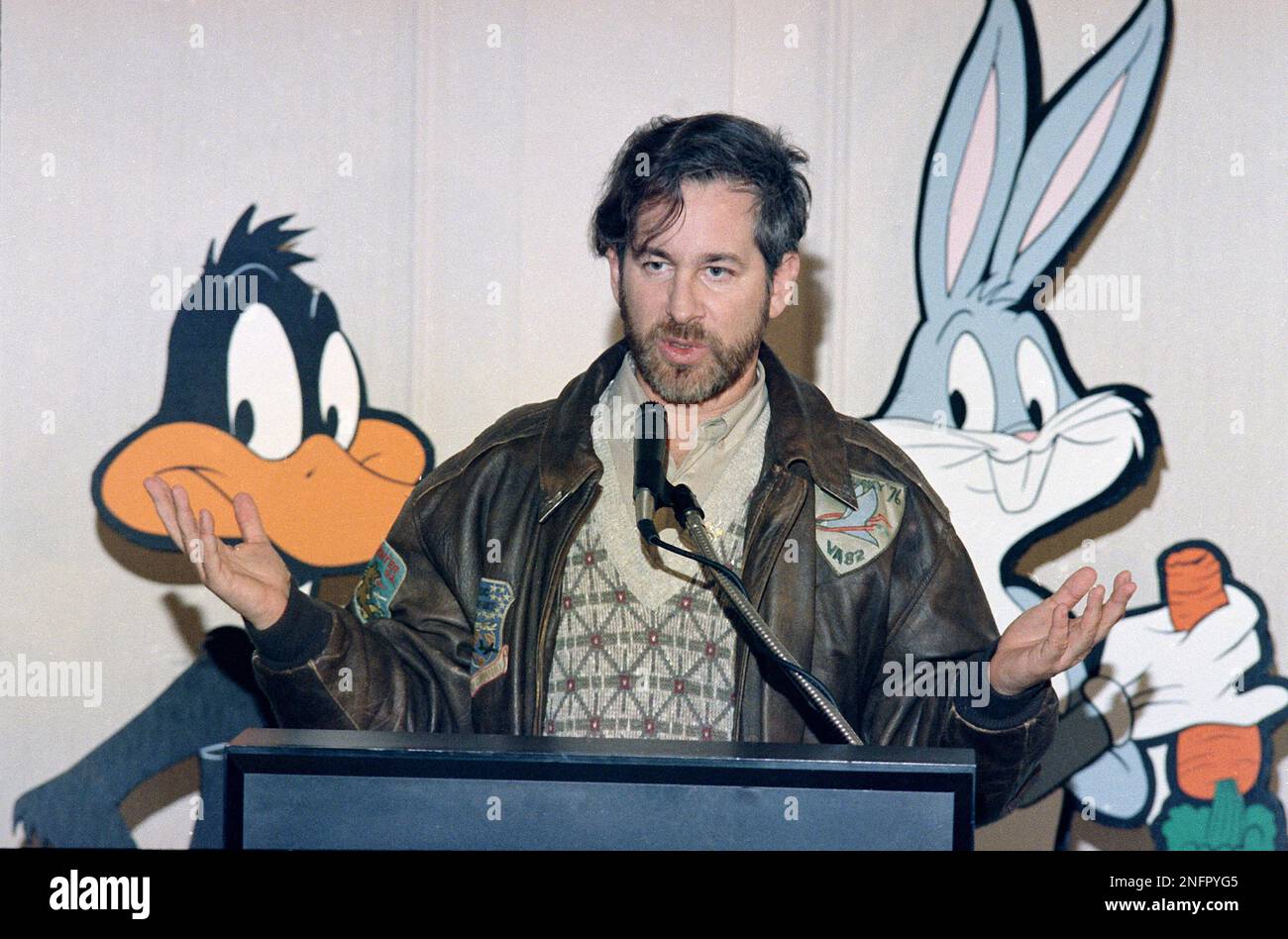 Film director Steven Spielberg, who loves animated cartoons, announced ...
