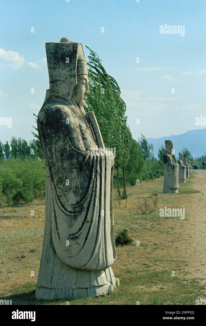 These are sculptures seen on the road leading from the Ming Dynasty ...