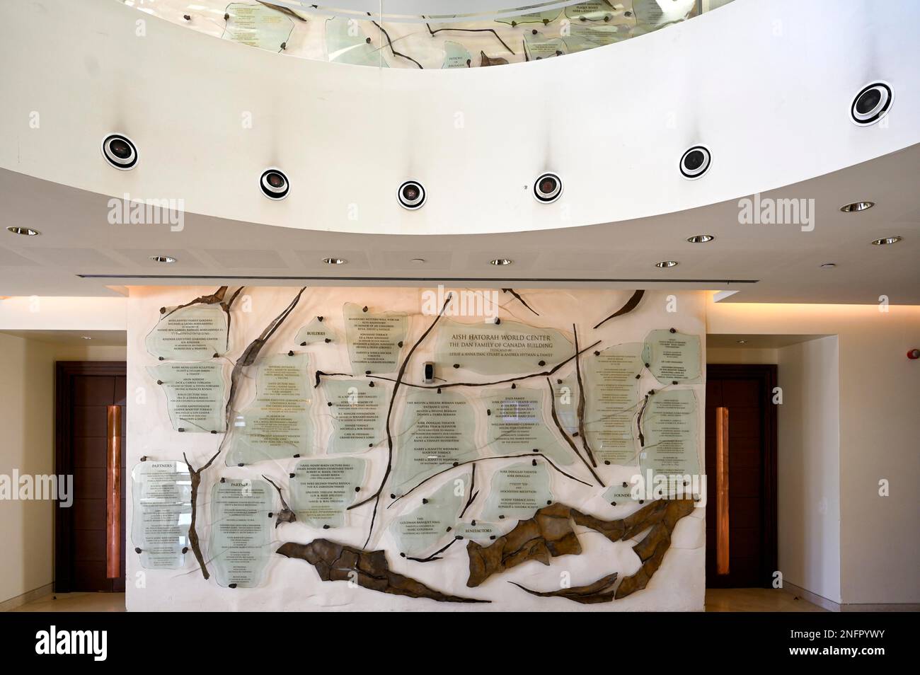 Jerusalem Israel. The entrance hall of Aish Hatorah World Center Stock ...