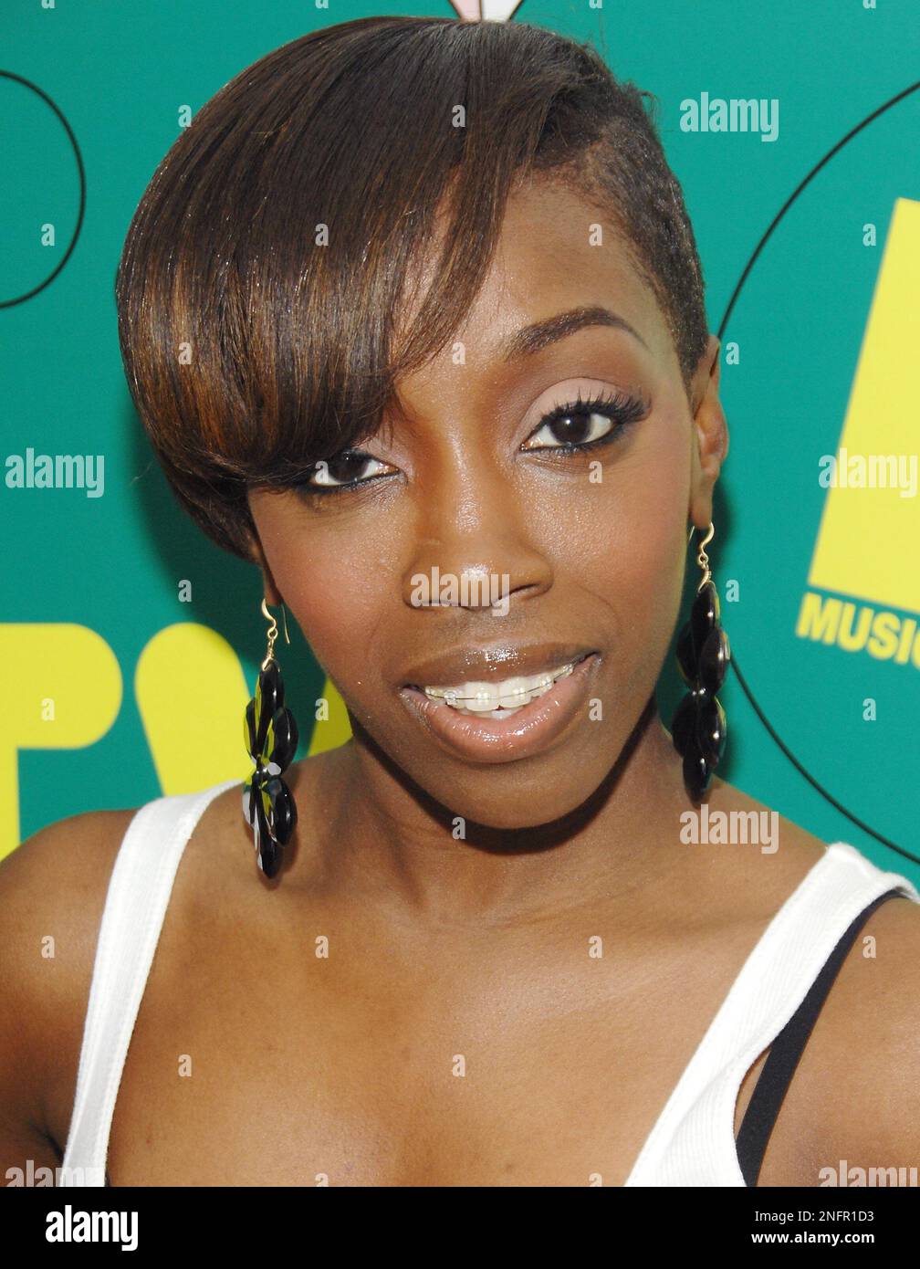 Singer Estelle makes an appearance on MTV's Total Request Live Tuesday ...
