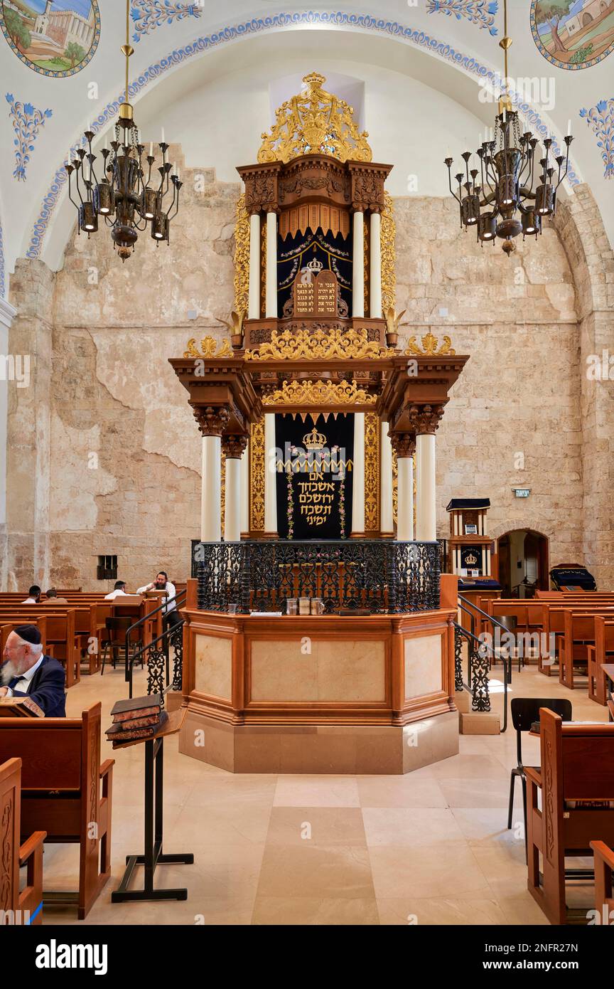 Jerusalem Israel. The Hurva Synagogue, also known as Hurvat Rabbi ...