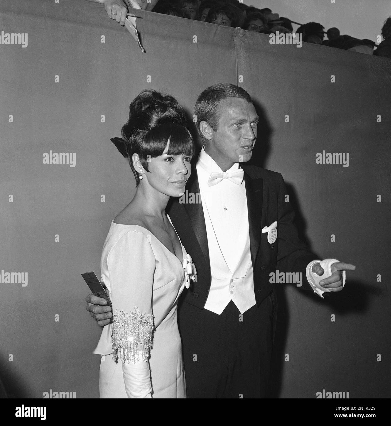 Film and television Actor Steve McQueen arrives with his wife, Neile ...