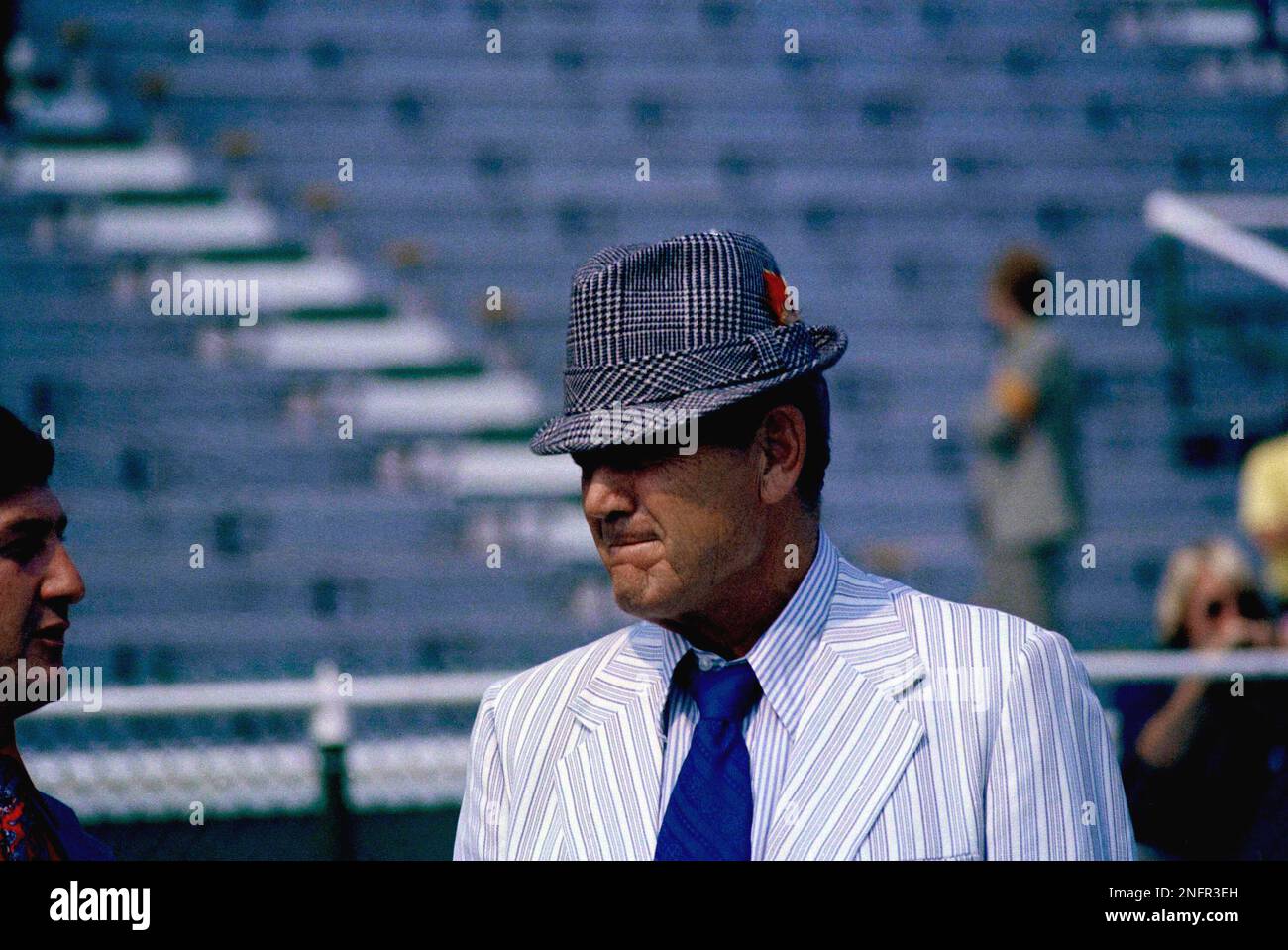 Paul 'Bear' Bryant, coach of University of Alabama football team is ...
