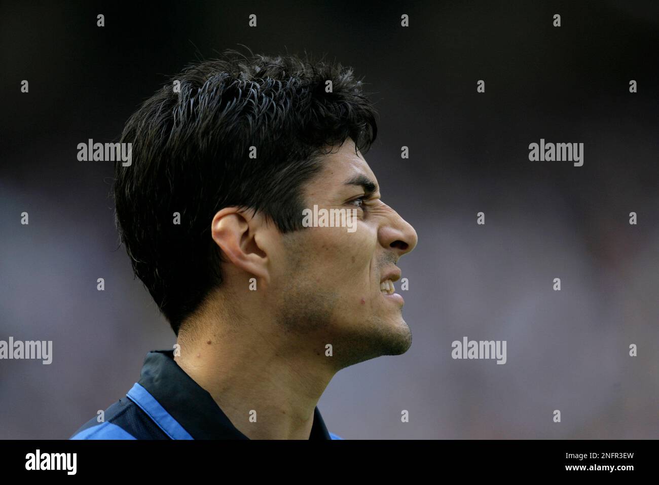 Inter Milan Argentine forward Julio Cruz during an Italian major league ...