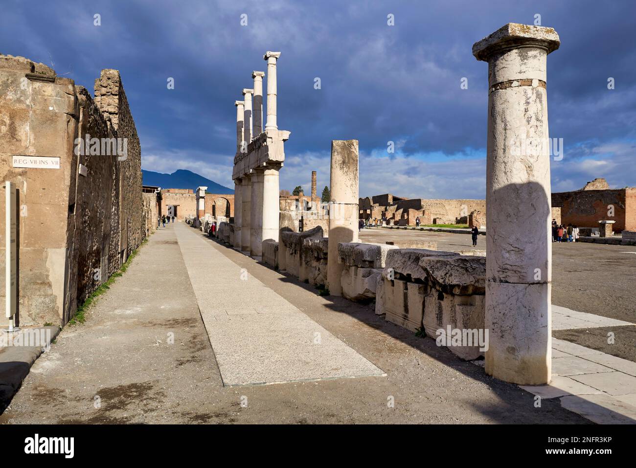 Naples Campania Italy. Pompeii was an ancient Roman city near modern ...