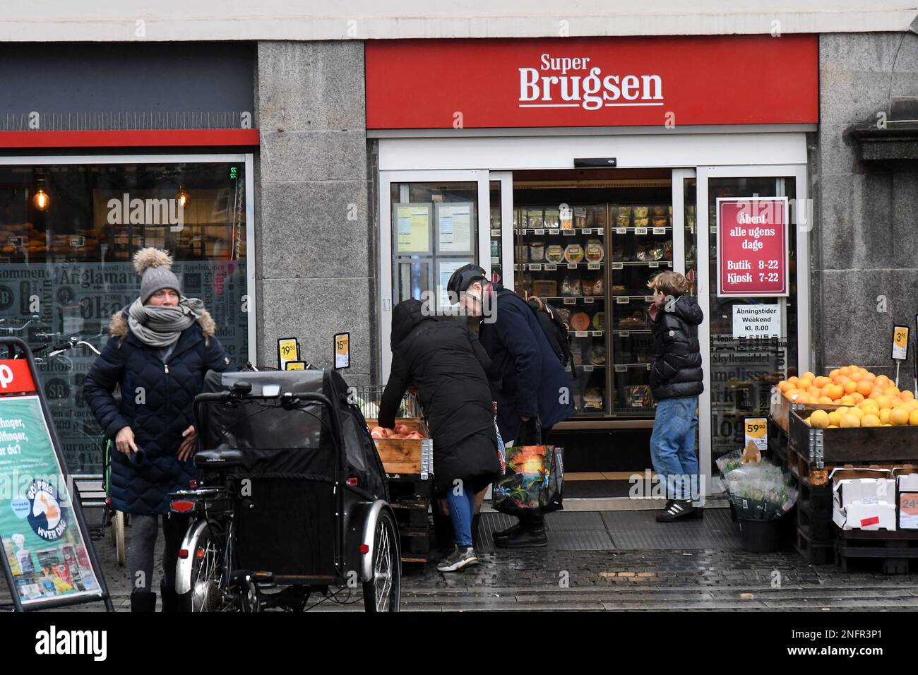 Copenhagen/Denmark/17 February 2023/ Inflations and high food price in ...