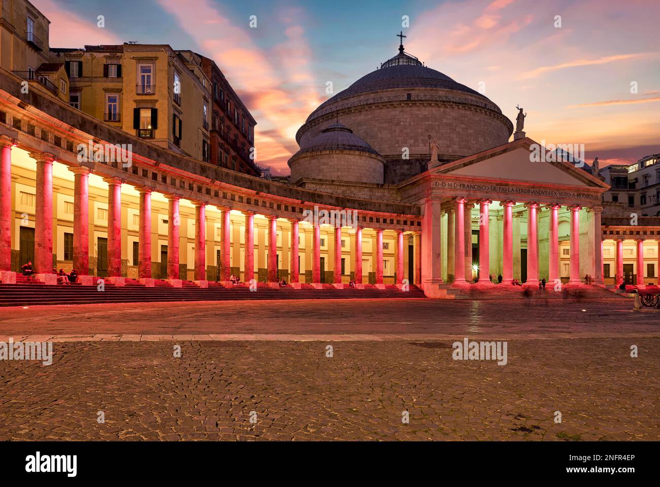 Naples Campania Italy. Basilica reale pontificia di San Francesco di ...