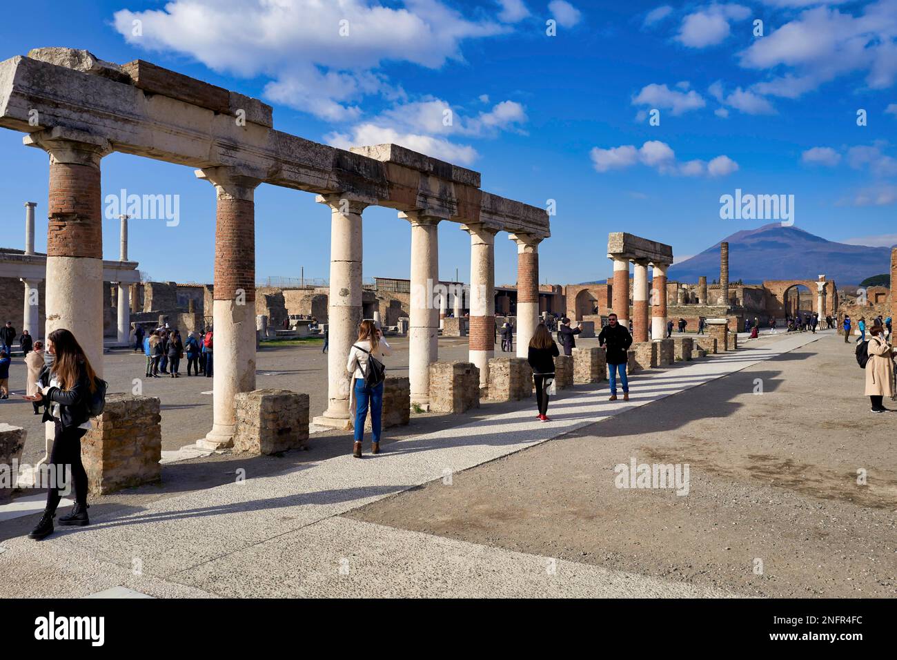 Naples Campania Italy. Pompeii was an ancient Roman city near modern ...