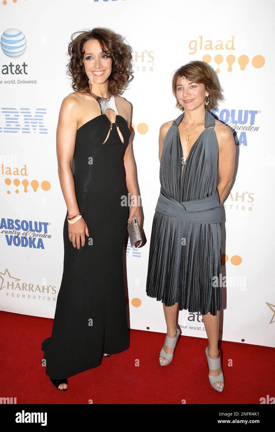 Actresses Jennifer Beals, left, and Ilene Chaiken arrives at the 19th ...