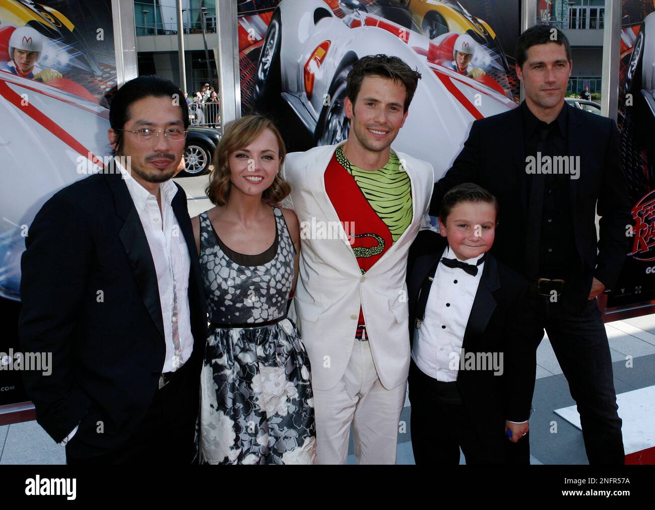 Cast-members actors (left to right) Hiroyuki Sanada, Christina Ricci ...