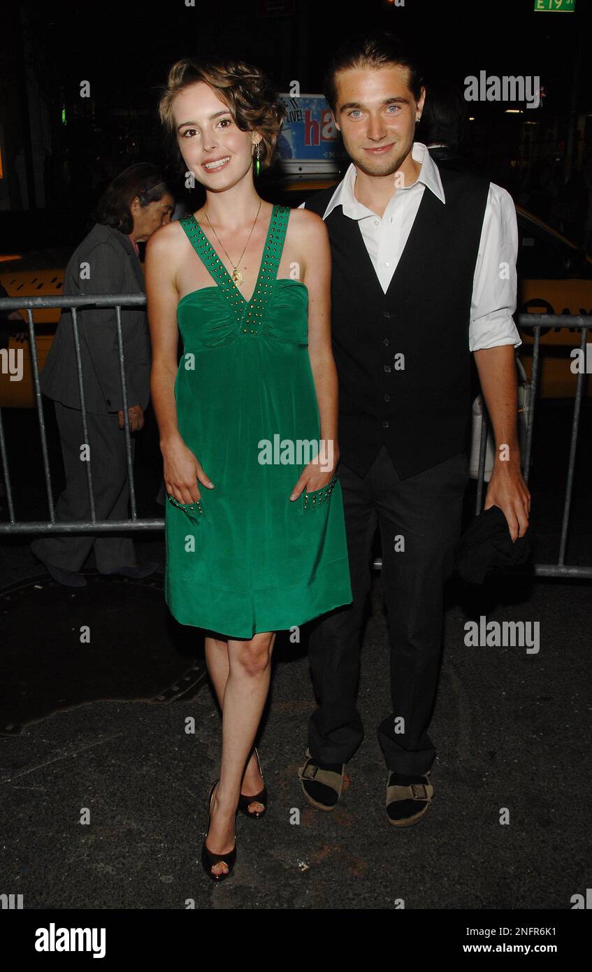 Actress Elizabeth Rice and boyfriend Zachary Sherman attend the world ...