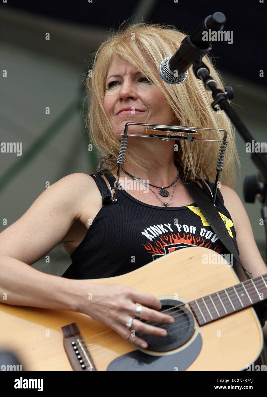 Kim Carson of Kim Carson and the Casualties performs during the 2008 ...