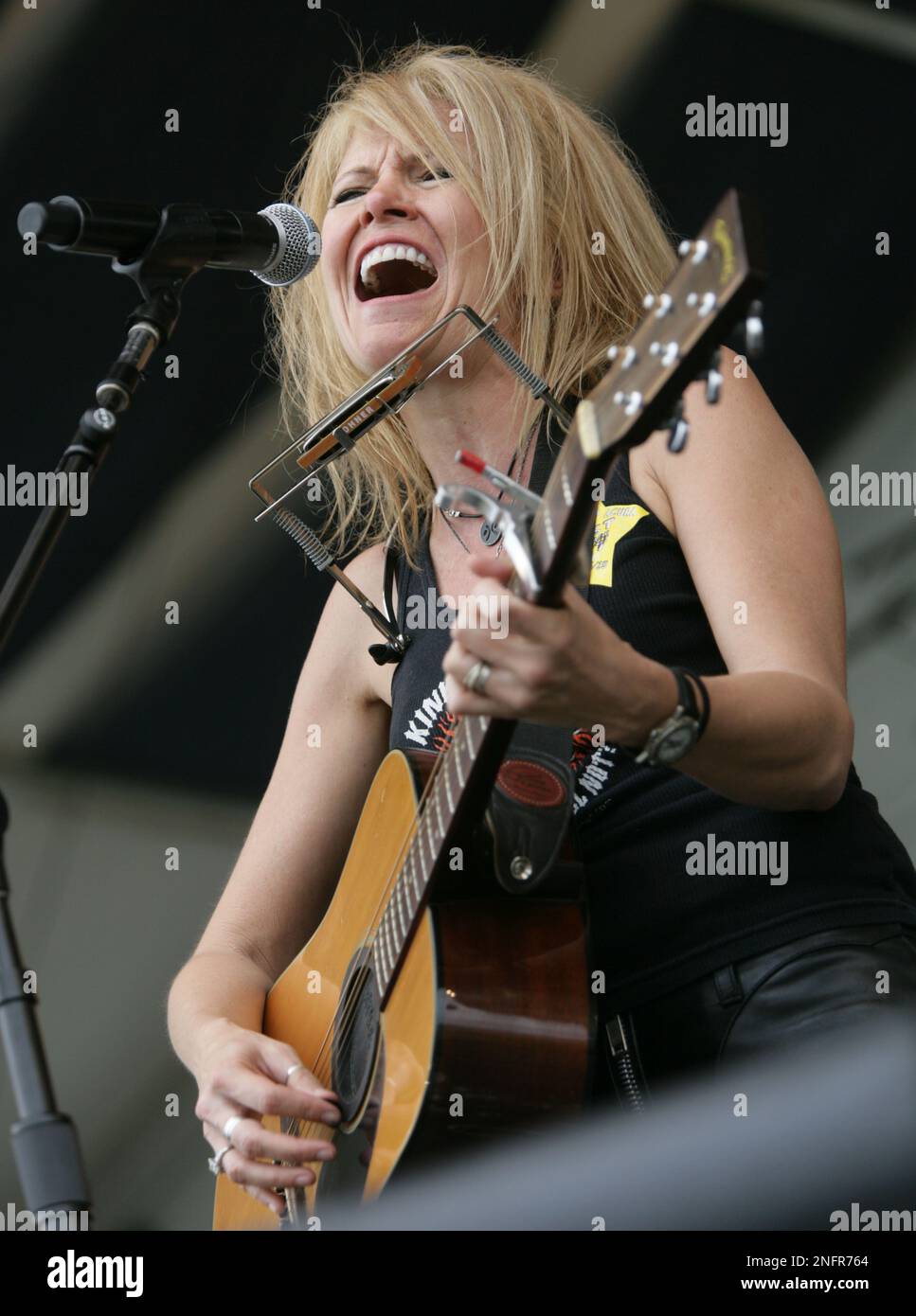 Kim Carson of Kim Carson and the Casualties performs during the 2008 ...