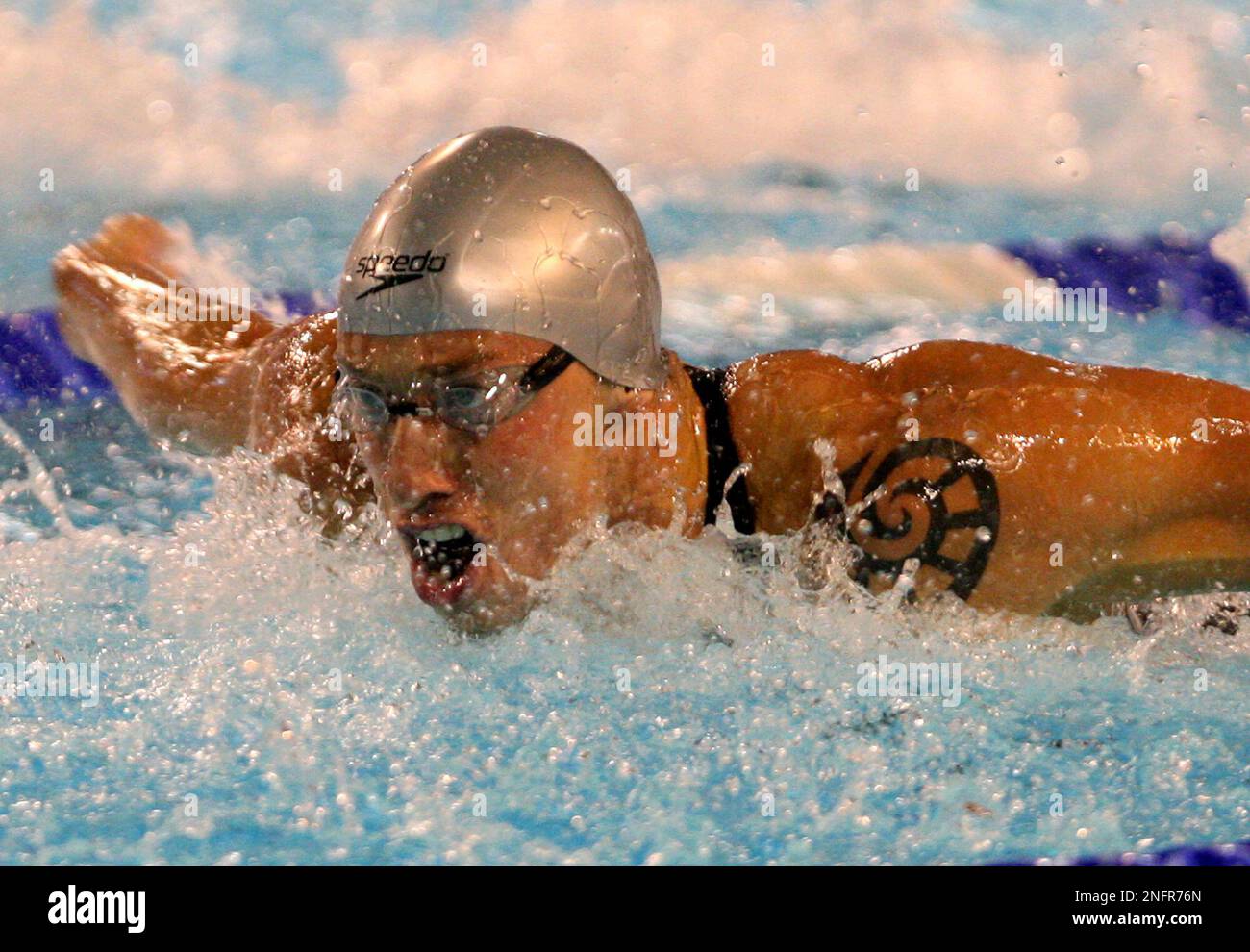 French swimmer Frederick Bousquet competes during the 100 meter ...