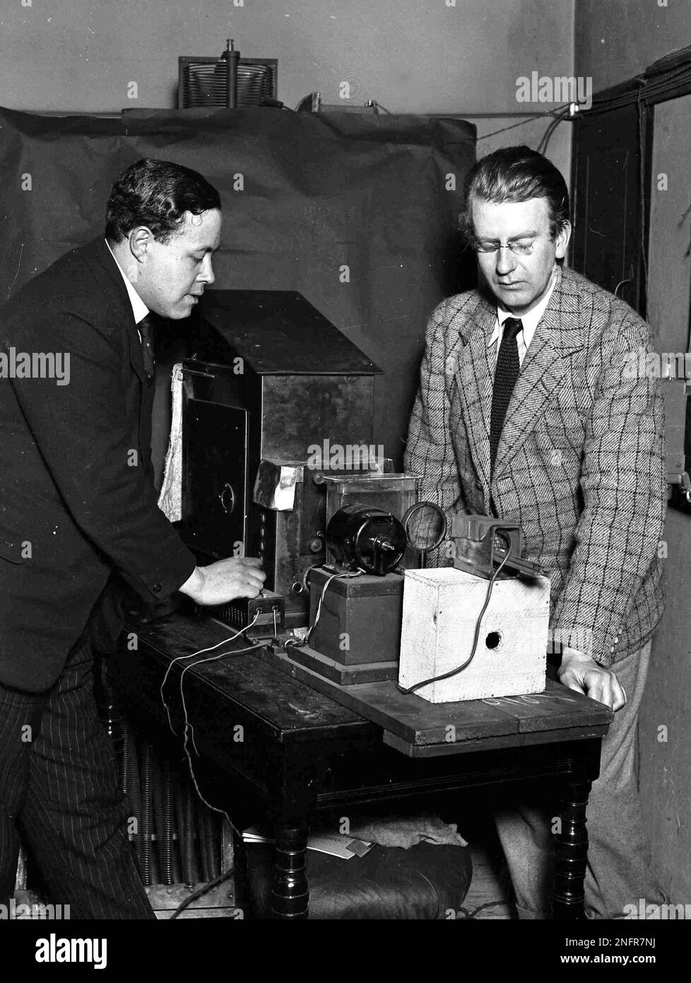 Scottish born John Logie Baird,right, the inventor of the 'Televisor ...