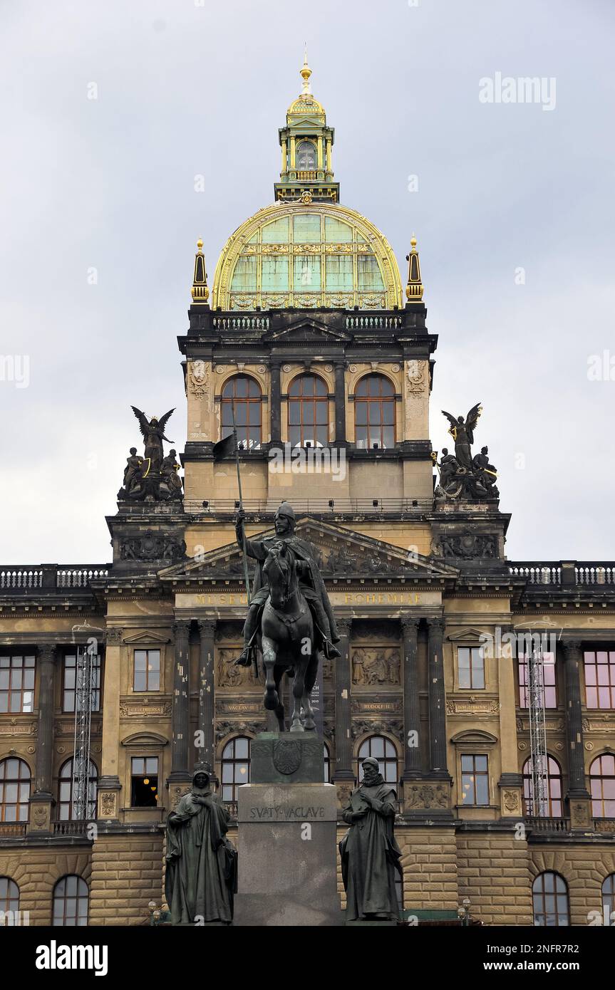 National Museum, Národní muzeum, Wenceslas Square, Prague, Bohemia ...