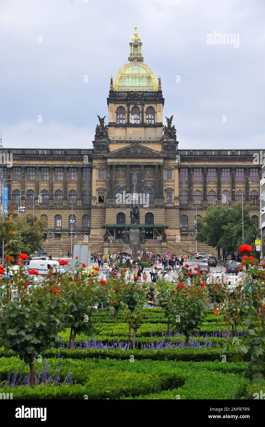 National Museum, Národní muzeum, Wenceslas Square, Prague, Bohemia ...