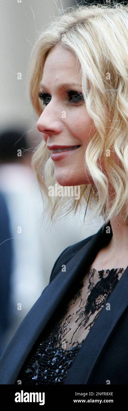 US actress Gwyneth Paltrow arrives for the British film premiere of the ...