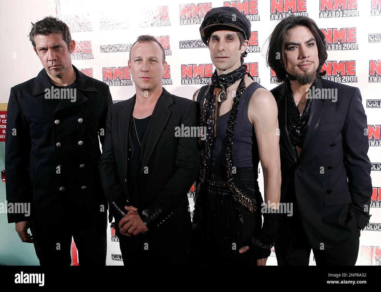 From left to right, musician Eric Avery, musician Stephen Perkins ...