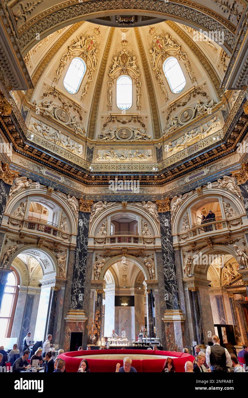 The cafe inside Kunsthistorisches Museum. Vienna Austria Stock Photo ...