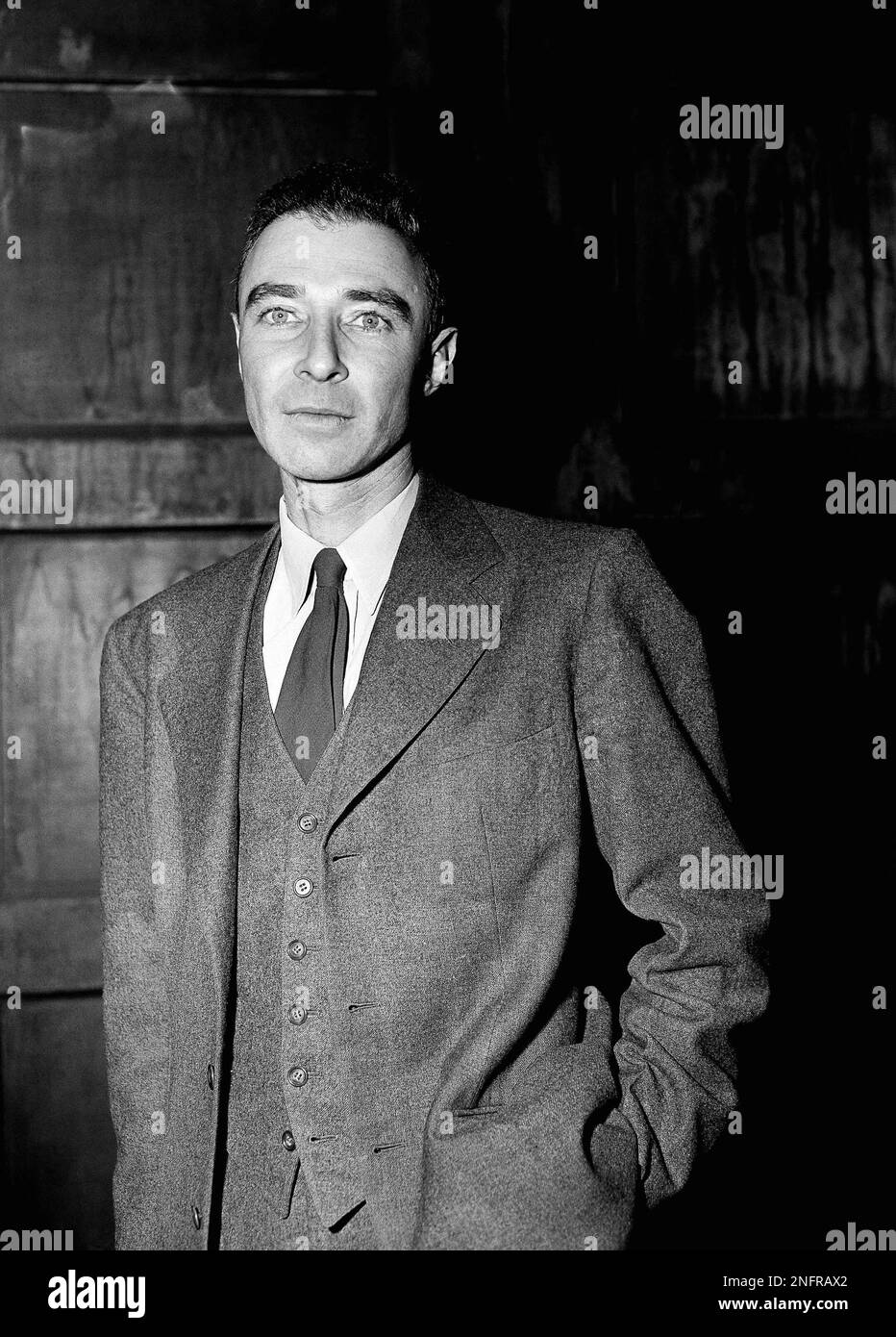 Dr. J. Robert Oppenheimer, director of the Atomic Research Project to ...