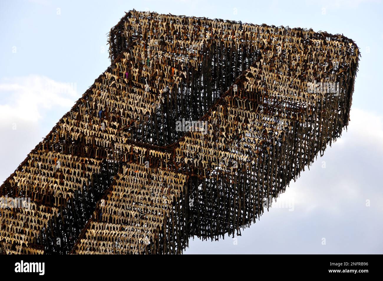 Key Sculpture, Klícová socha, Franz Kafka Square, Prague, Bohemia ...