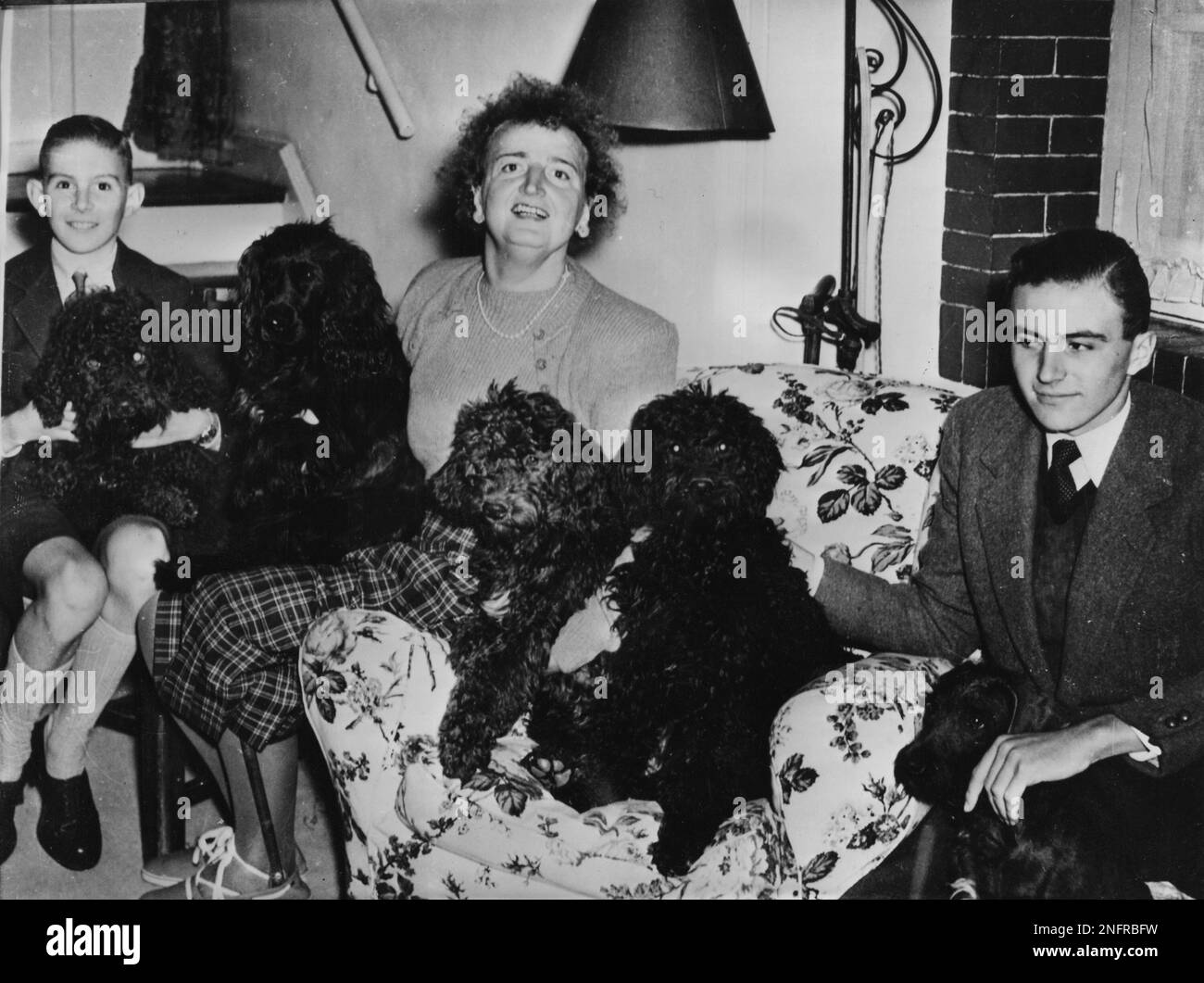 Anita Zichy, daughter of Fritz Thyssen, is pictured with four of their ...