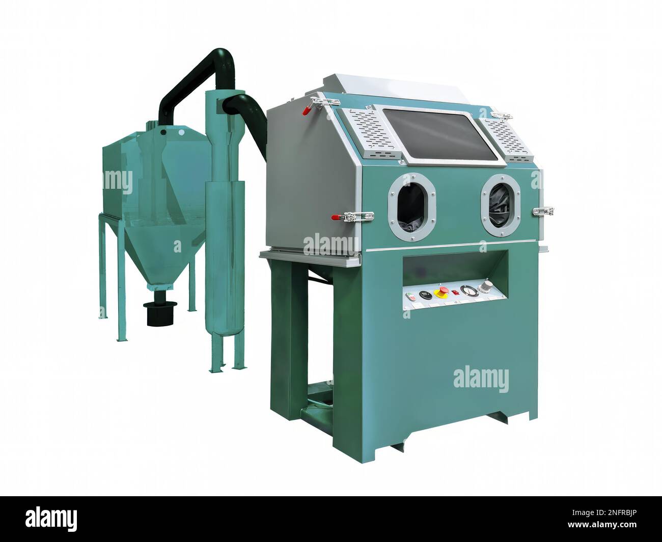 3d rendering of sandblasting machine on white background Stock Photo ...