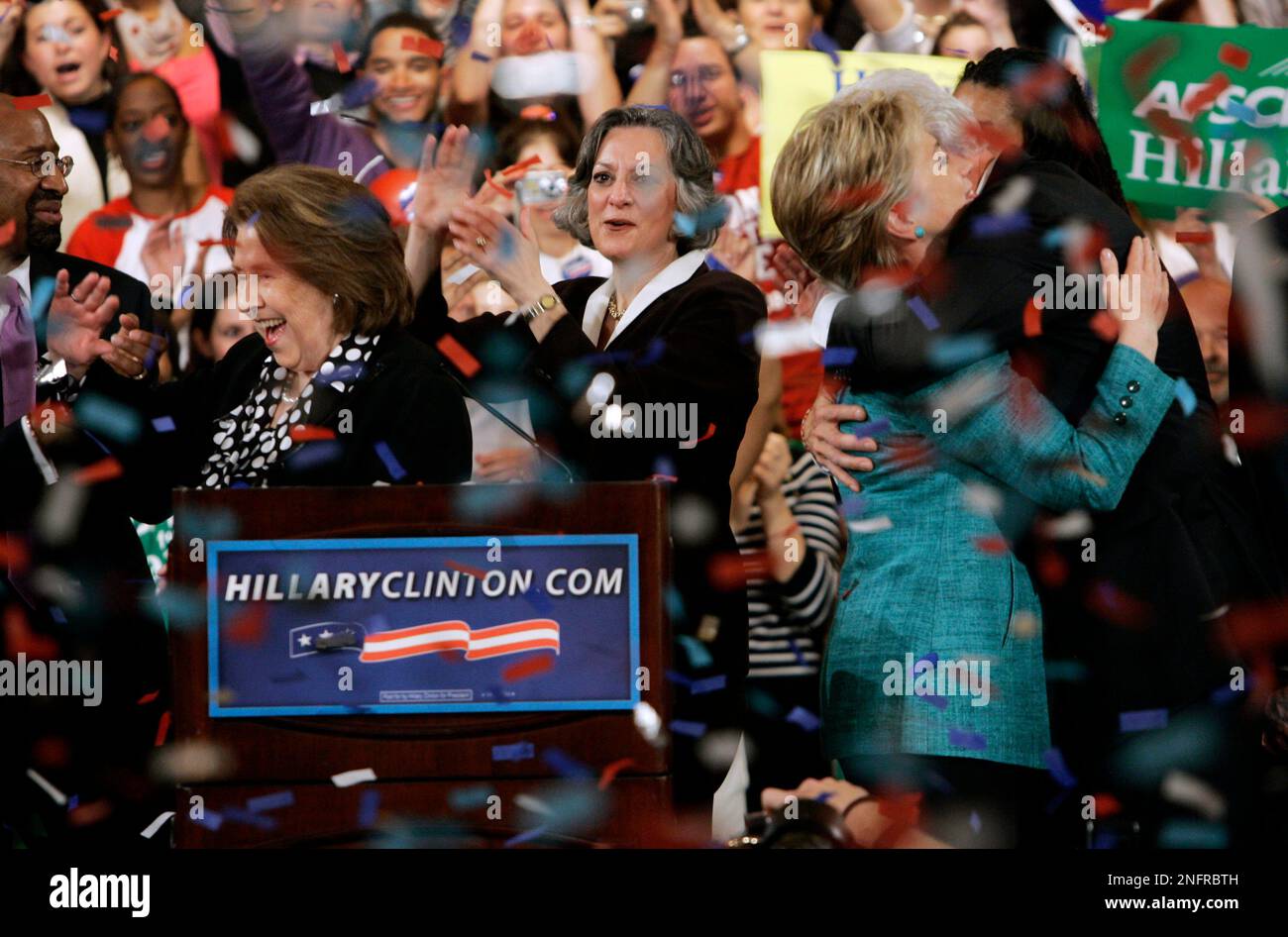 Democratic presidential hopeful Sen. Hillary Rodham Clinton, D-N.Y ...
