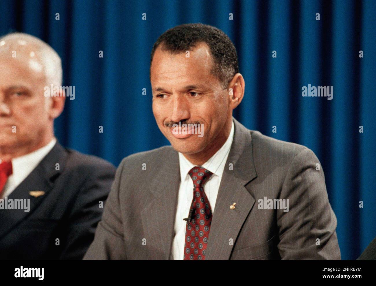 Discovery pilot Charles Bolden, of the Hubble Space telescope flight ...