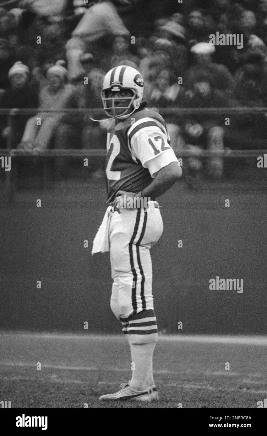 New York Jets' Joe Namath is shown at Shea Stadium in New York, Nov. 3 ...