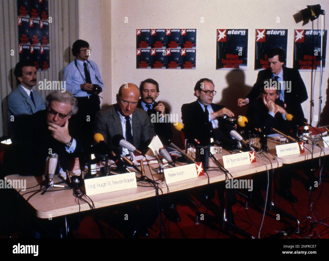 Reporters and editors of the Stern magazine in Hamburg are pictured ...