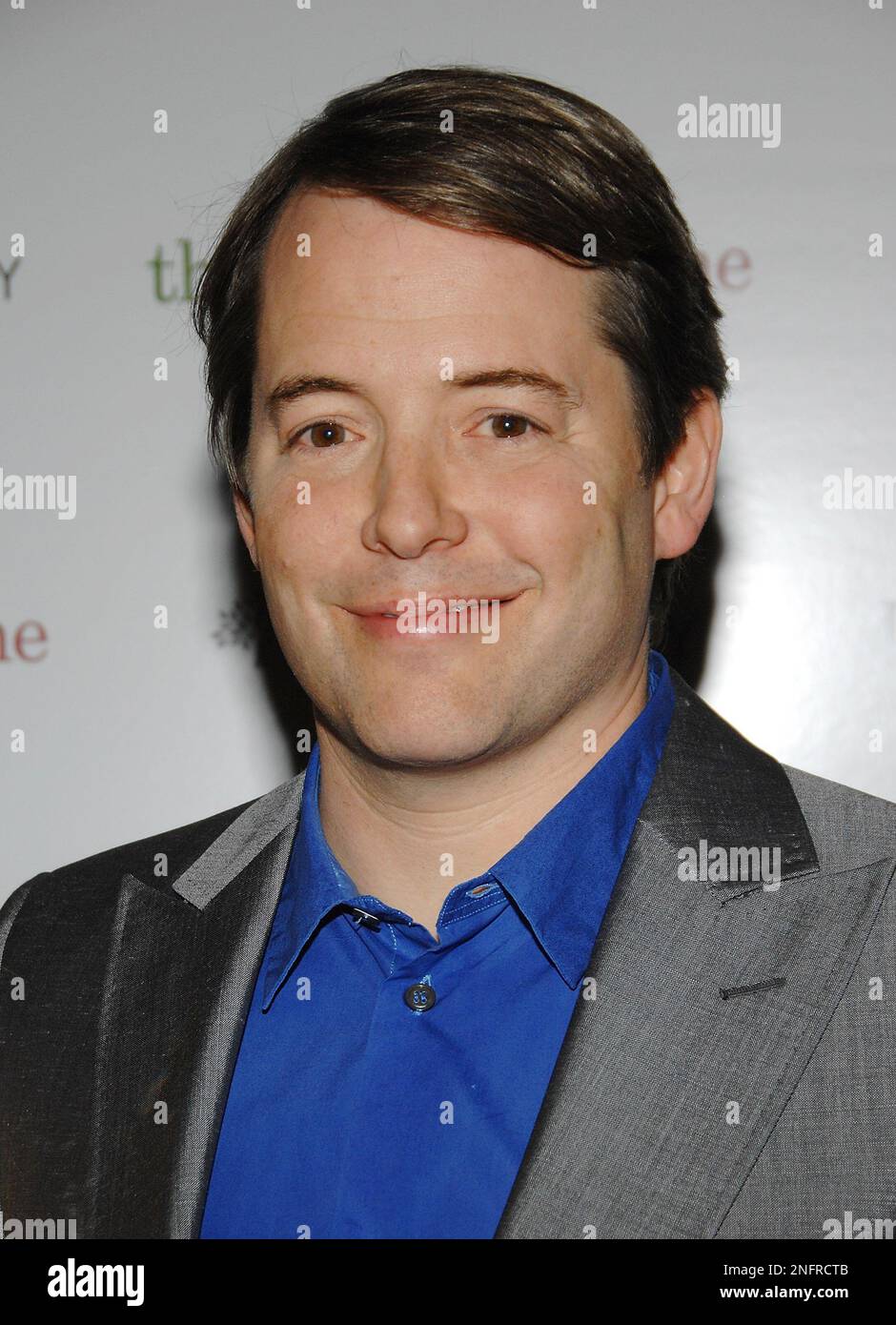 Actor Matthew Broderick attends a Cinema Society screening of "Then She ...