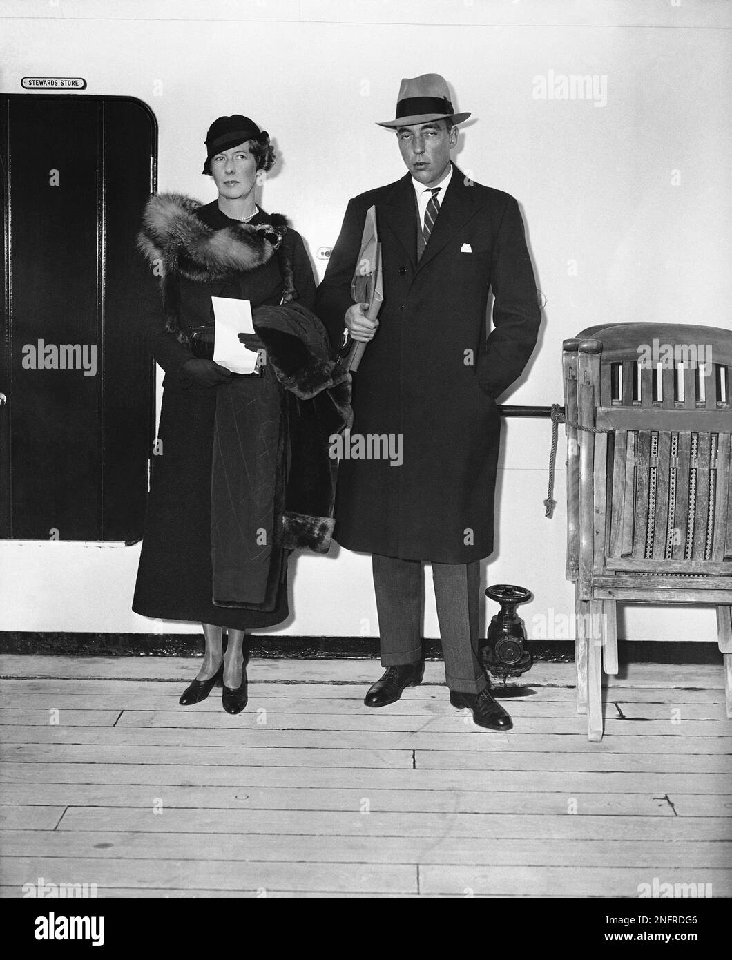 Vincent Astor, publisher of Today magazine is shown with his wife Helen ...