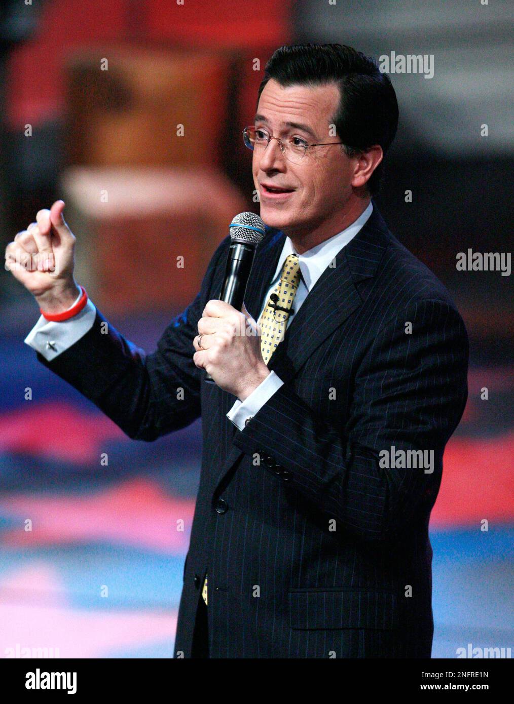 Stephen Colbert host of Comedy Central's "The Colbert Report" is seen ...