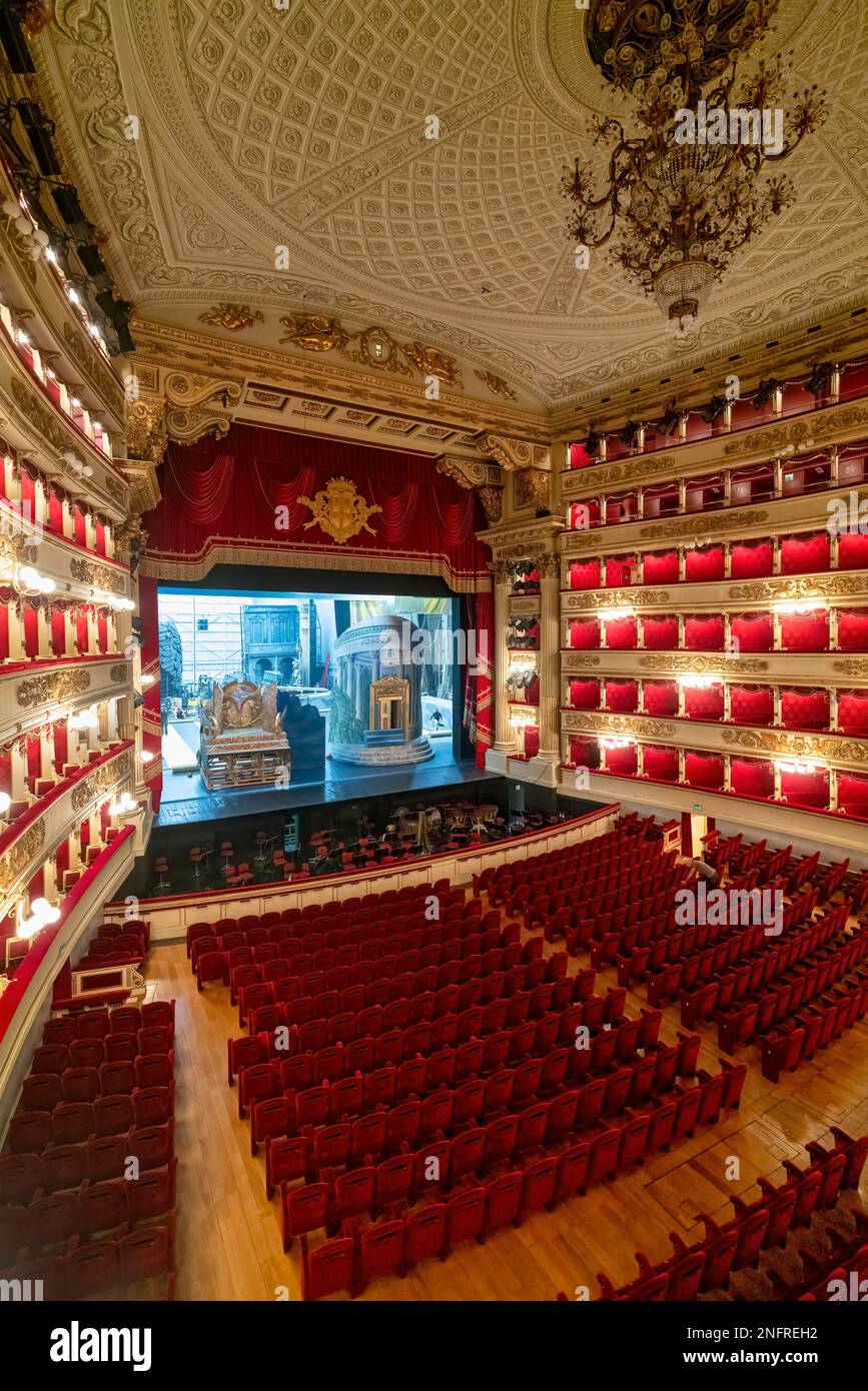 Milan Italy. Teatro alla Scala Opera House Stock Photo - Alamy