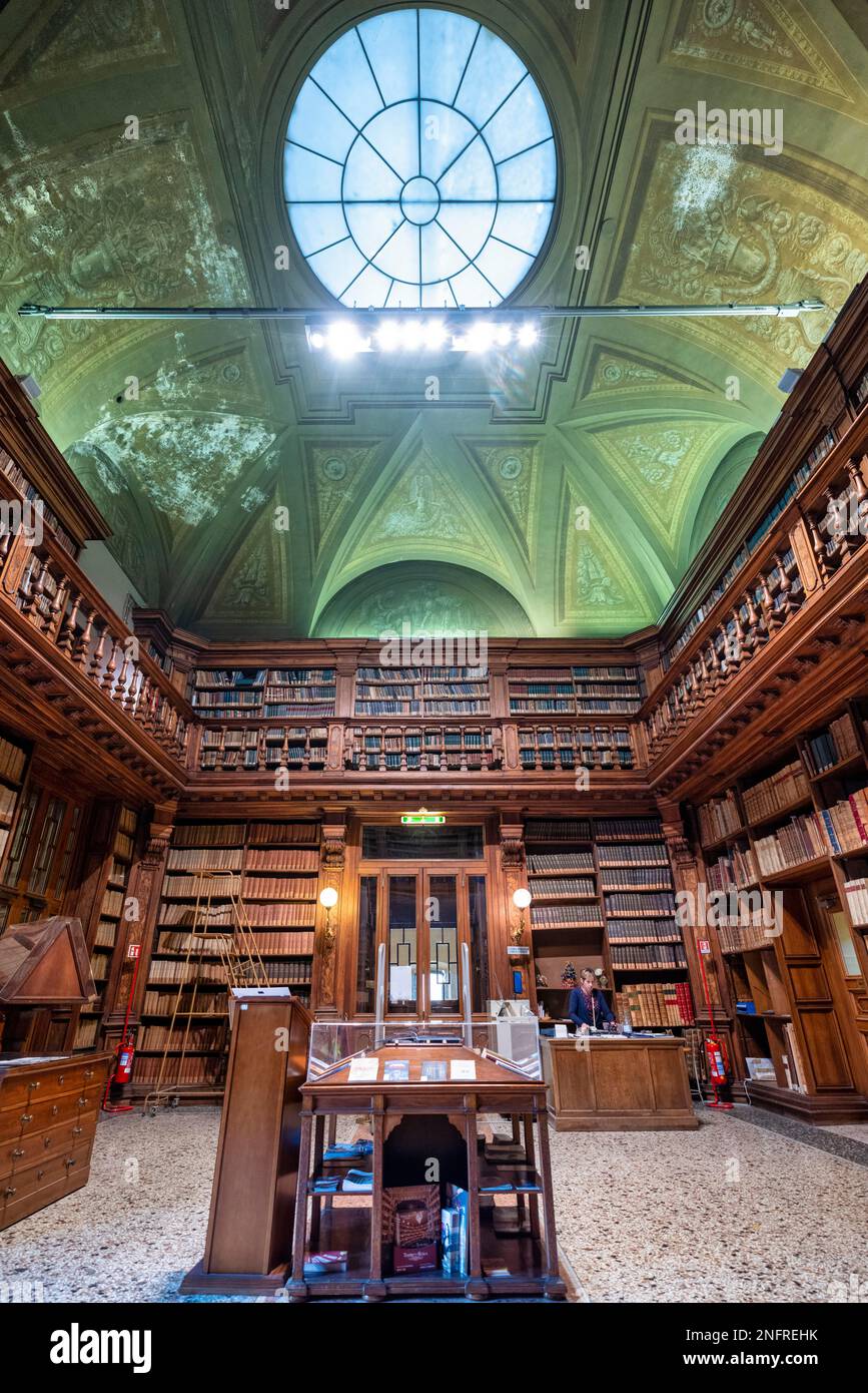Milan Italy. The Braidense National Library in Brera Stock Photo - Alamy