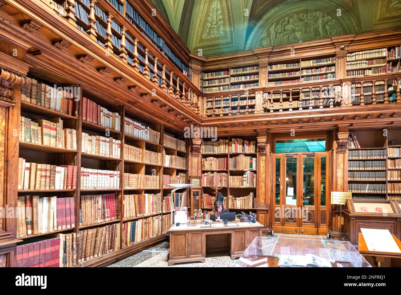 Milan Italy. The Braidense National Library in Brera Stock Photo - Alamy