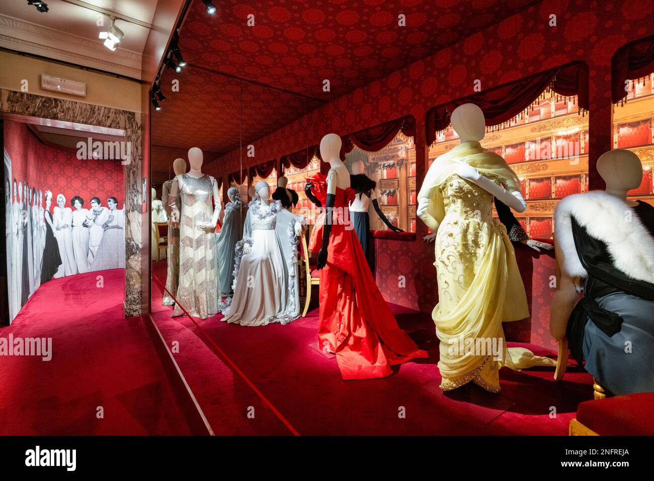 Milan Italy. Teatro alla Scala Opera House. The museum Stock Photo - Alamy
