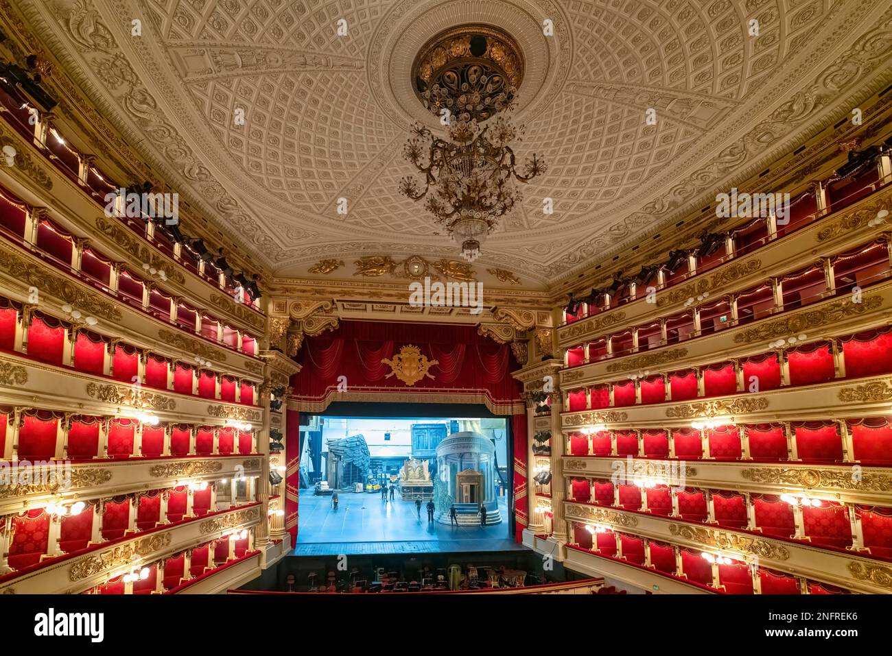 Milan Italy. Teatro alla Scala Opera House Stock Photo - Alamy