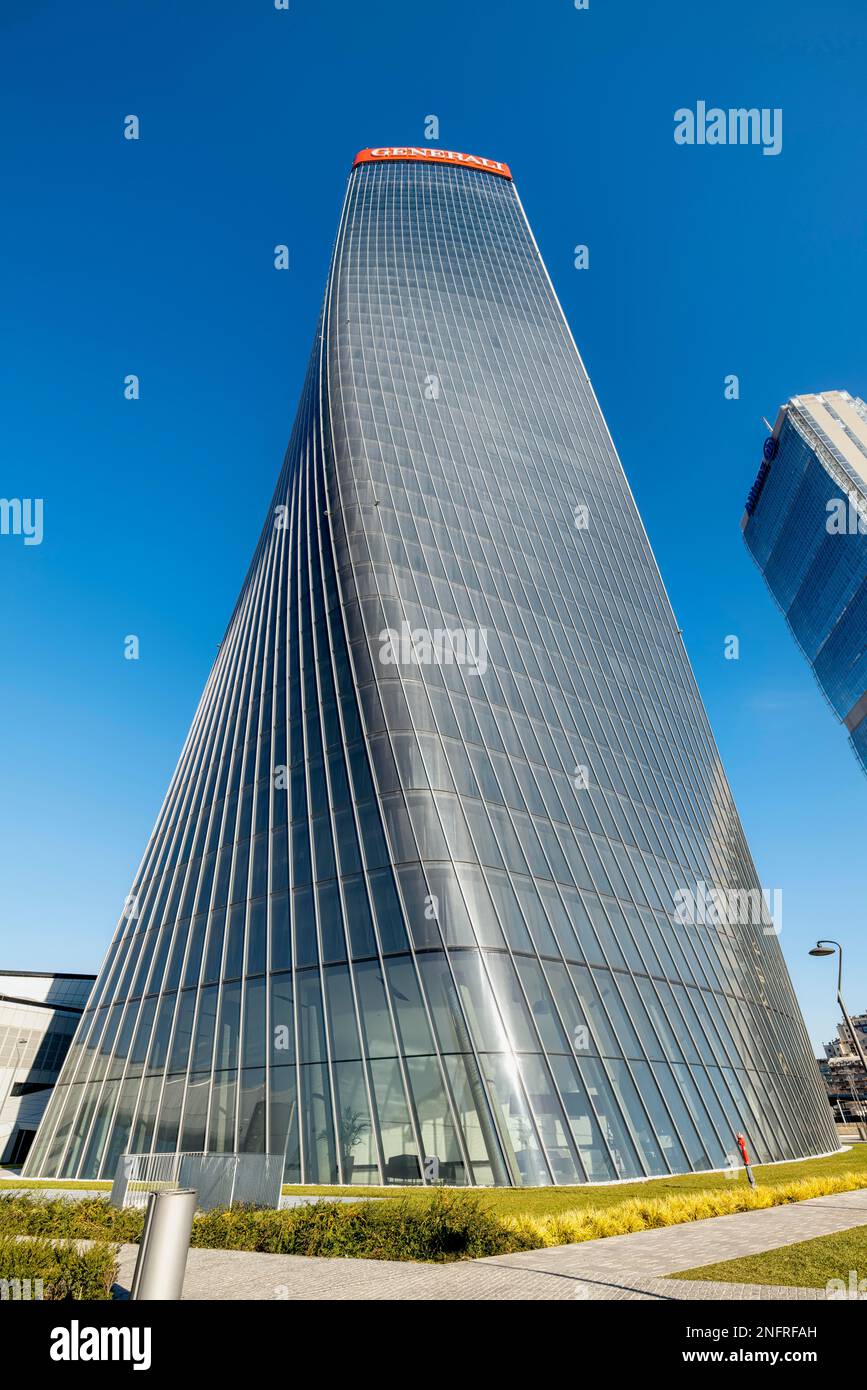 Milan Italy. Citylife Shopping District. Torre Hadid (Hadid Tower Stock ...