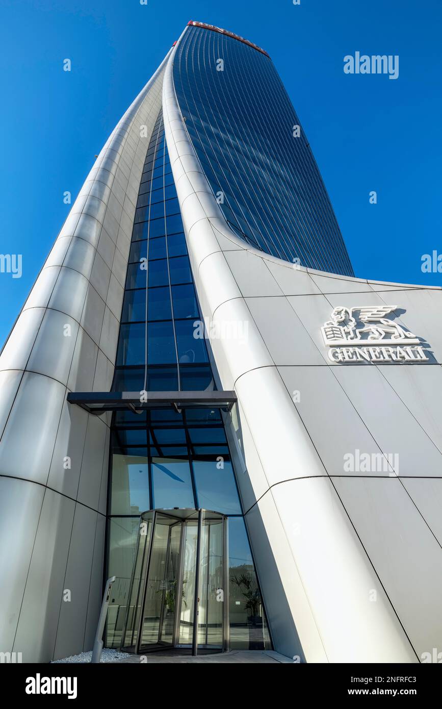 Milan Italy. Citylife Shopping District. Torre Hadid (Hadid Tower Stock ...