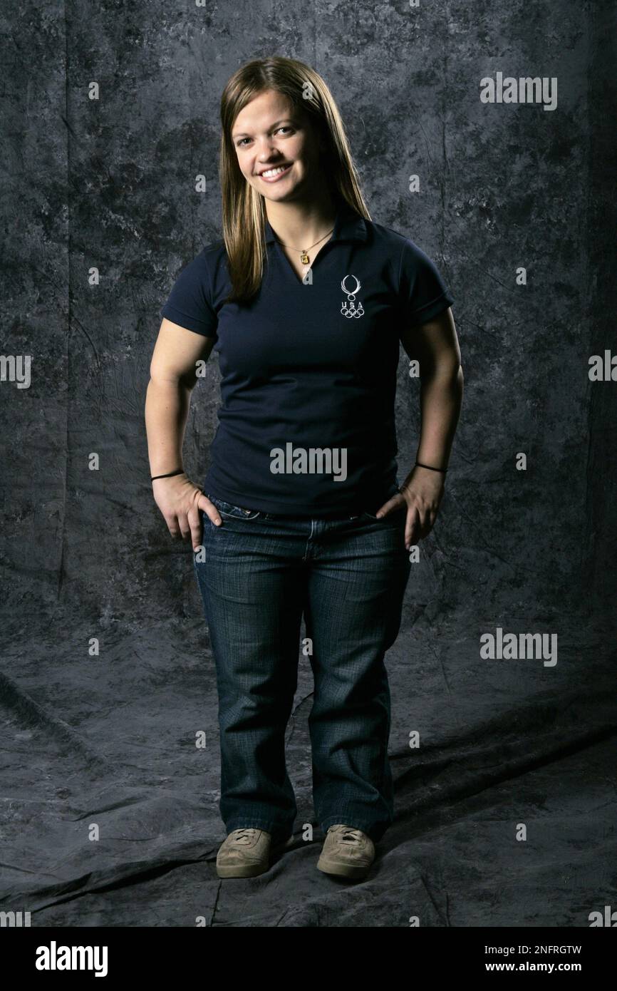 Paralympic swimmer Erin Popovich poses for a portrait during the USOC ...