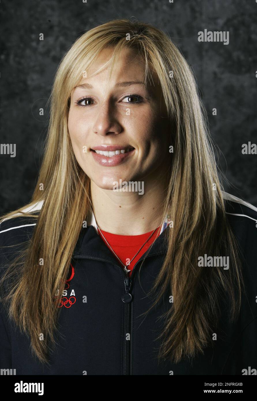 Volleyball player Nicole Davis poses for a portrait during the USOC ...