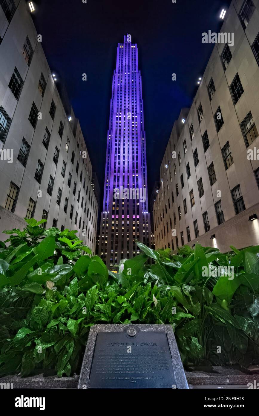 New York. Manhattan. Rockfeller Center Stock Photo - Alamy
