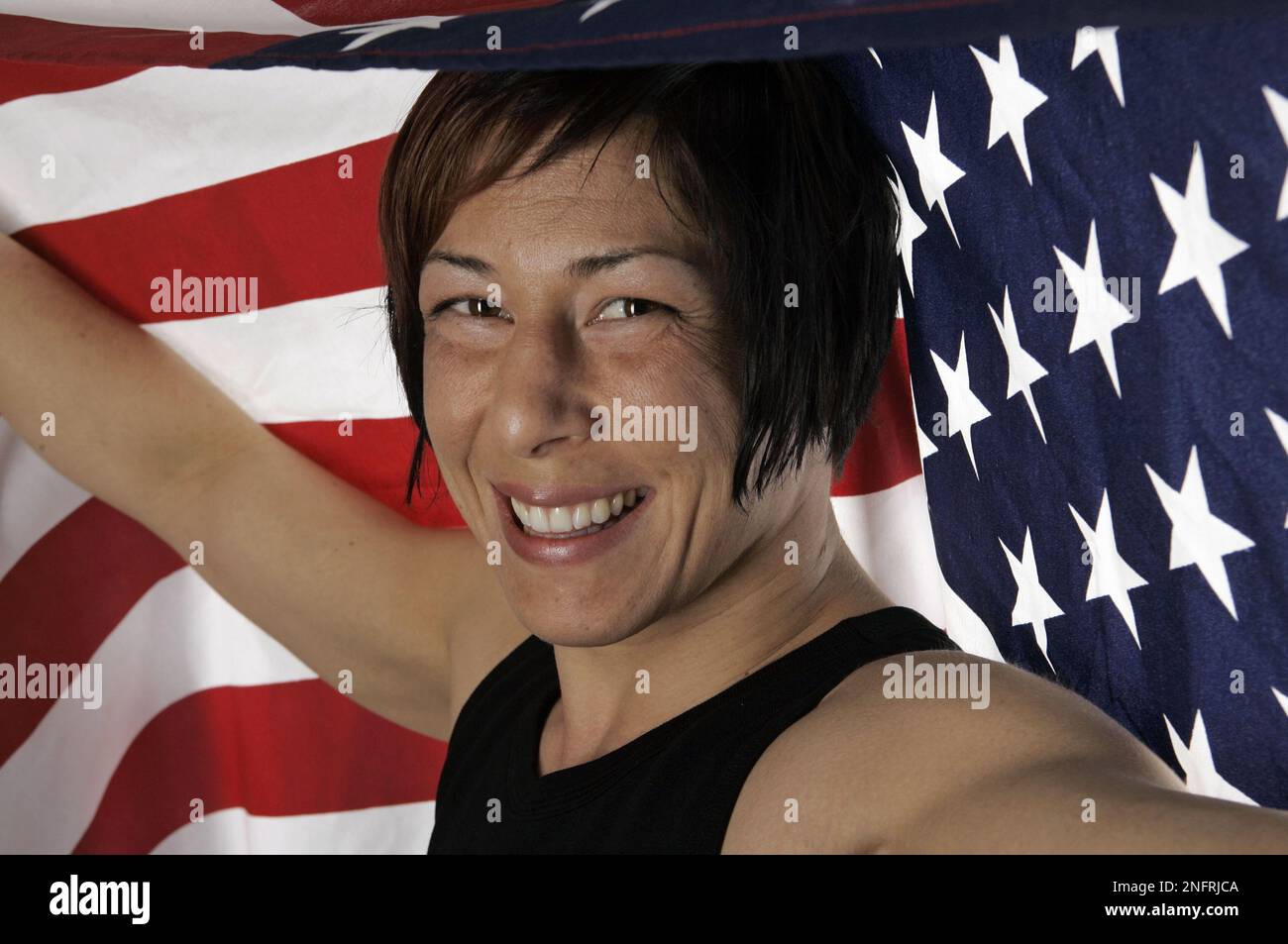 Wrestler Patricia Miranda poses for a portrait during the USOC Media ...