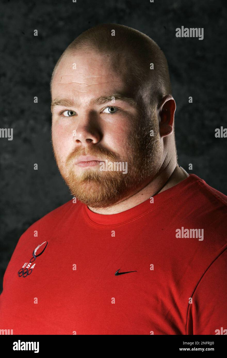 Weightlifter Casey Burgener poses for a portrait during the USOC Media ...