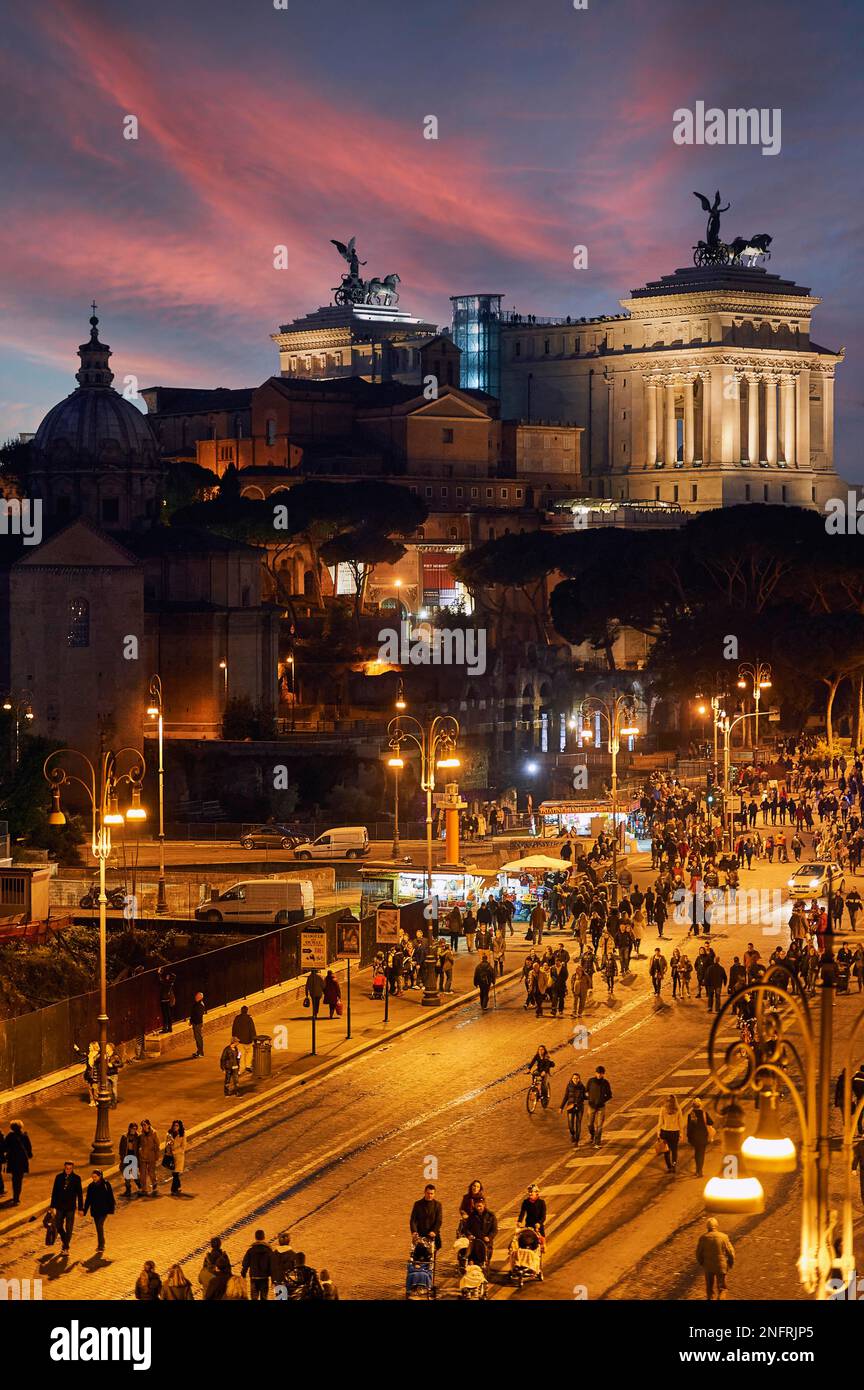 The Victor Emmanuel II National Monument (Vittoriano) and Fori ...