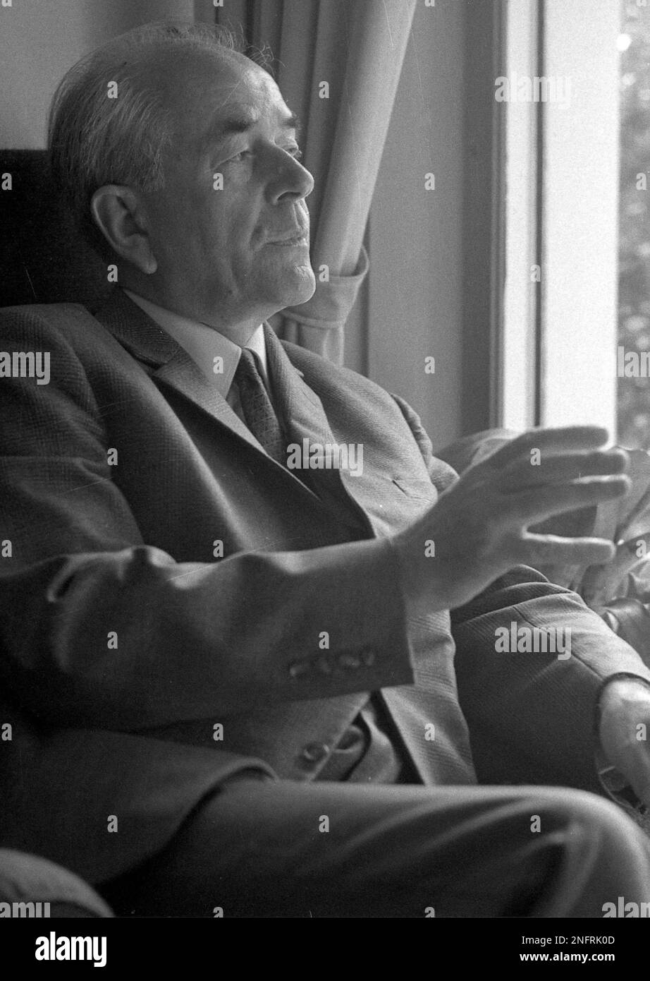 Portrait of Albert Speer, Hitler's former architect and armament ...